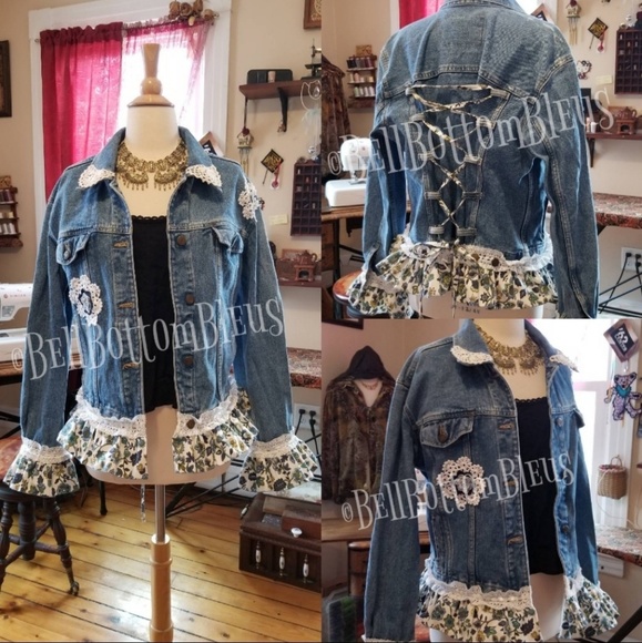 Bell Bottom Bleus | Jackets & Coats | Custom Denim Jacket | Poshmark